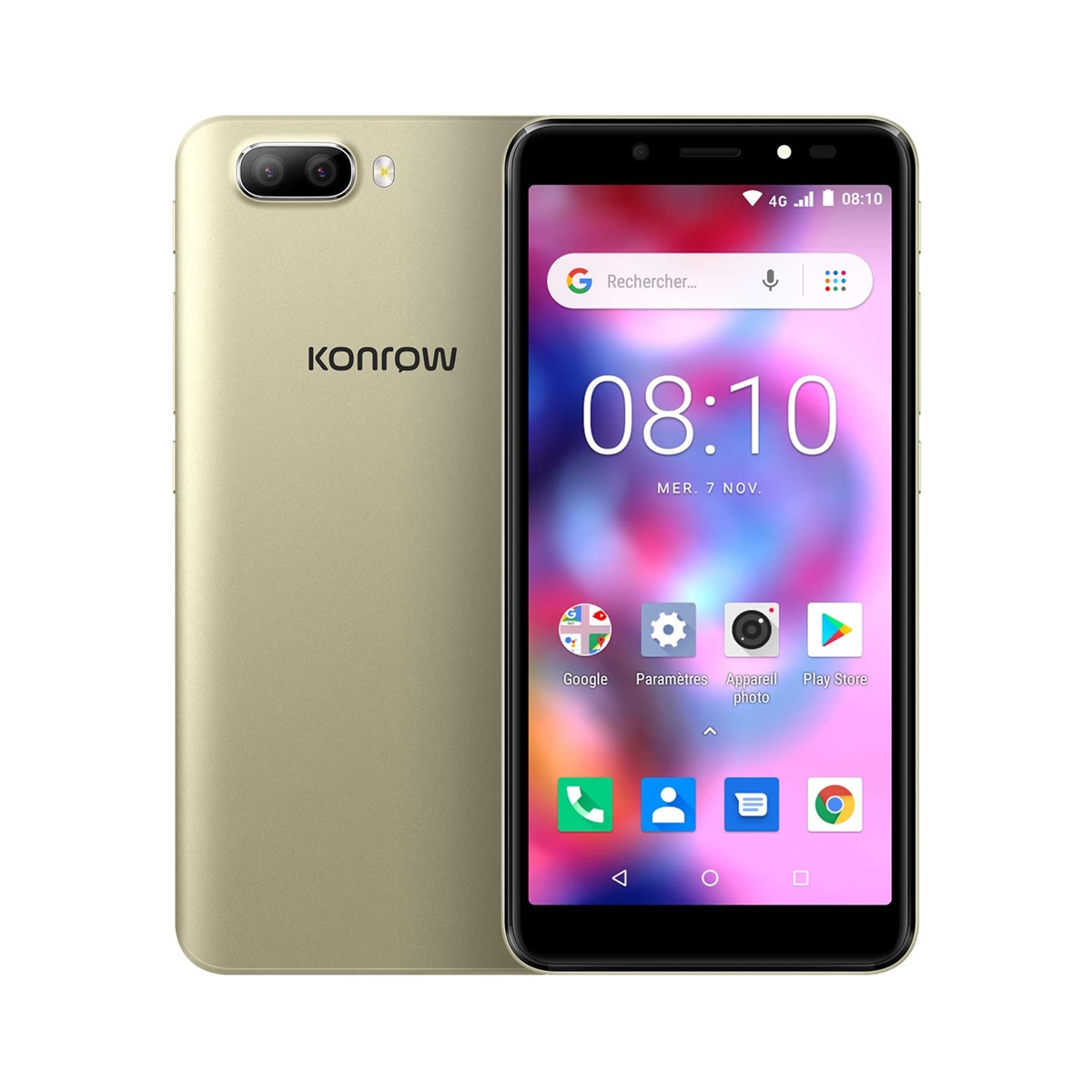 KONROW EASY 55 4G - 8Go - Or - MOBILE 974